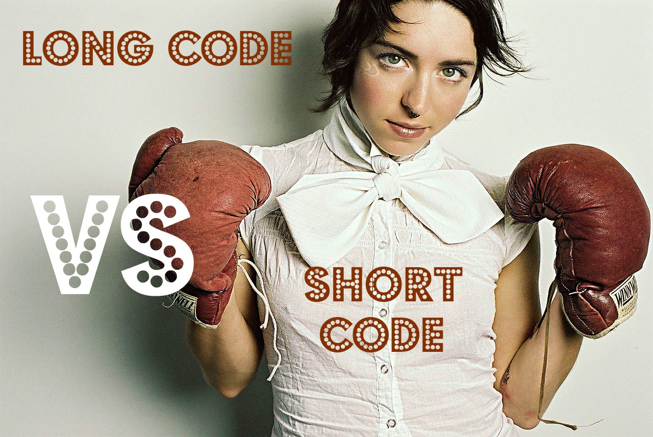 sms long code vs sms short code